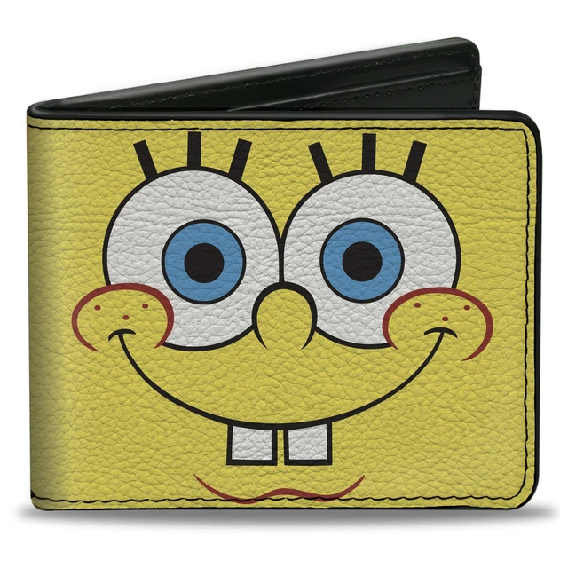 BI-FOLD WALLET SPONGEBOB SquarePants Character Close-Up Face and ...