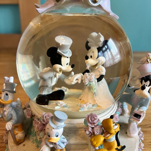 Disney Mickey Minnie Mouse Wedding Ceremony March Le Musical Snowglobe Figure £7499 Picclick Uk