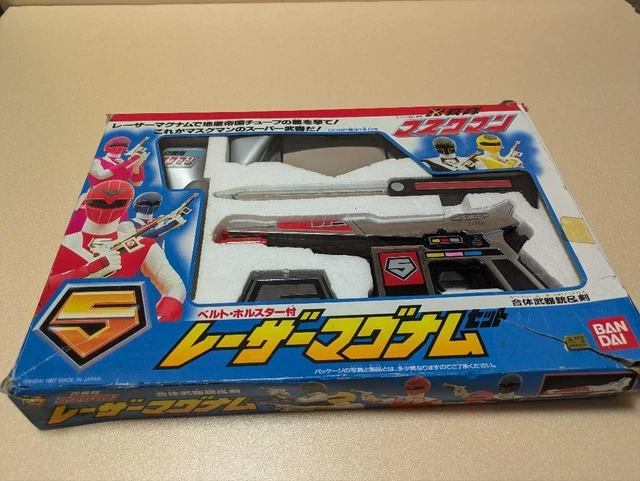 POWER RANGERS HIKARI Sentai Maskman Laser Magnum Set BANDAI Japan w/BOX ...