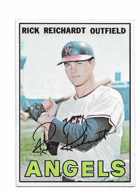 CARTE BASEBALL RICK Reichardt 1967 Topps #40 California Anaheim LA ...