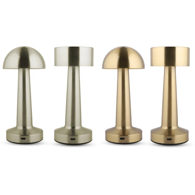 RECHARGEABLE TOUCH LAMP LED Table Lamp USB Type-C 3 Light Modes ...