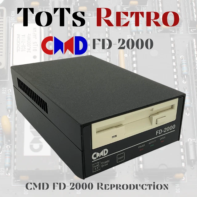 CMD REPRODUCTION FD-2000 Disk Drive For Commodore c64 c128 and more £ ...