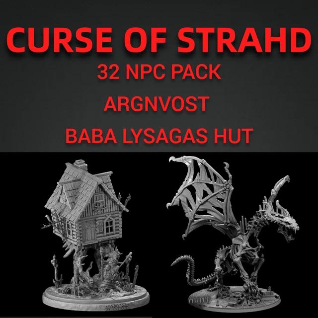 CURSE OF STRAHD Adventure Pack - 30 DnD Miniatures | Characters/NPC's ...