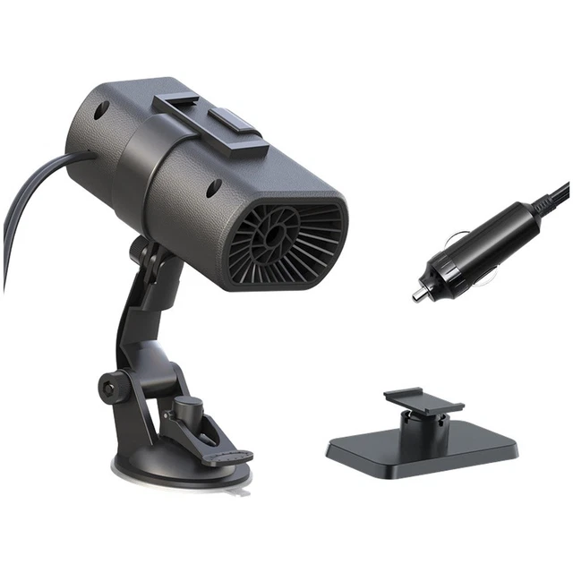 FAST HEATING 12V Car Heater with Defroster for Windows and 360 Degree ...