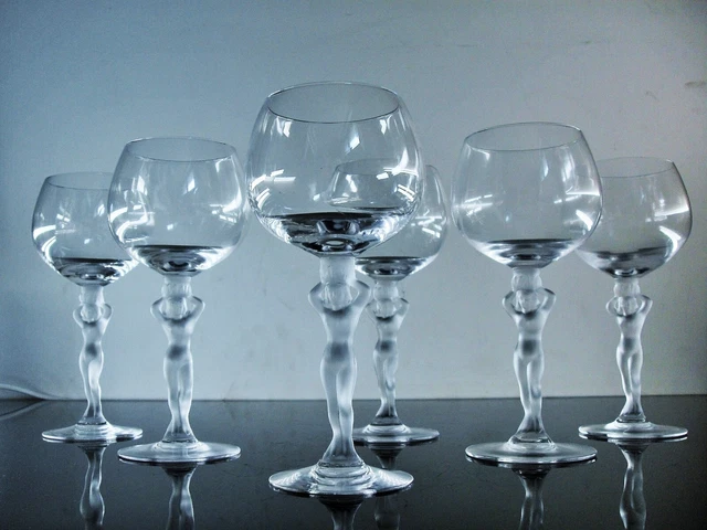 ANCIENNES 6 VERRES A Vin Eau En Cristal Satine Venus Bayel Royal De ... ANCIENNES 6 VERRES A Vin Eau En Cristal Satine Venus Bayel Royal De ...