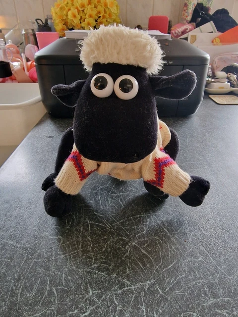 WALLACE & GROMIT Shawn the Sheep Plush 1989 Original Soft Toys Soft ...