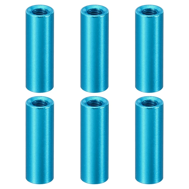 6PCS M3 ALUMINUM Spacers,M3 Metal Spacer 3mm ID x 5mm OD x 15mm L ...