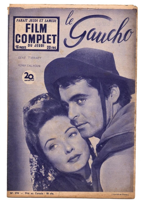 FILM COMPLET N° 370 Rory CALHOUN Gene TIERNEY Richard BOONE Bella DARVI ...