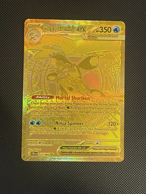 POKÉMON TCG MEGA Greninja EX Chaos Rising Hyper Rare 122/086 £184.78 ...