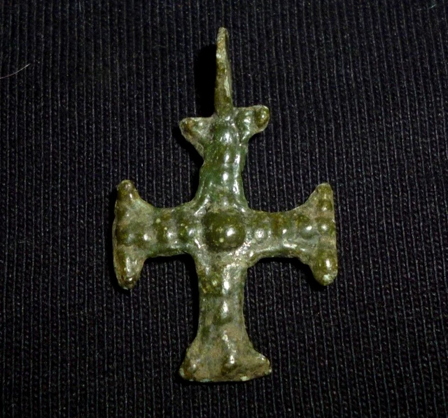 MEDIEVAL RELIGIOUS AMULET Knights Templar Crusaders CROSS Circa 1100 ...