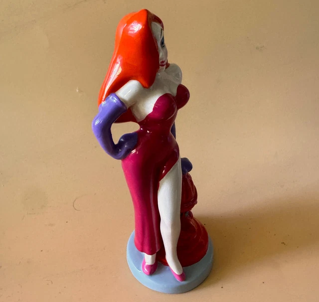 VINTAGE DISNEY WHO Framed Roger Rabbit Jessica Porcelain Figurine circa ...