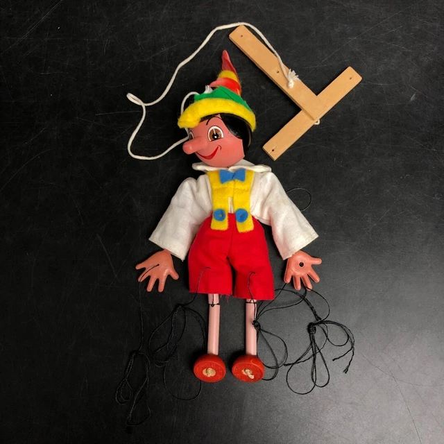 PINOCCHIO PELHAM STRING Puppet Marionette 23cm Tall Vintage Children`s ...