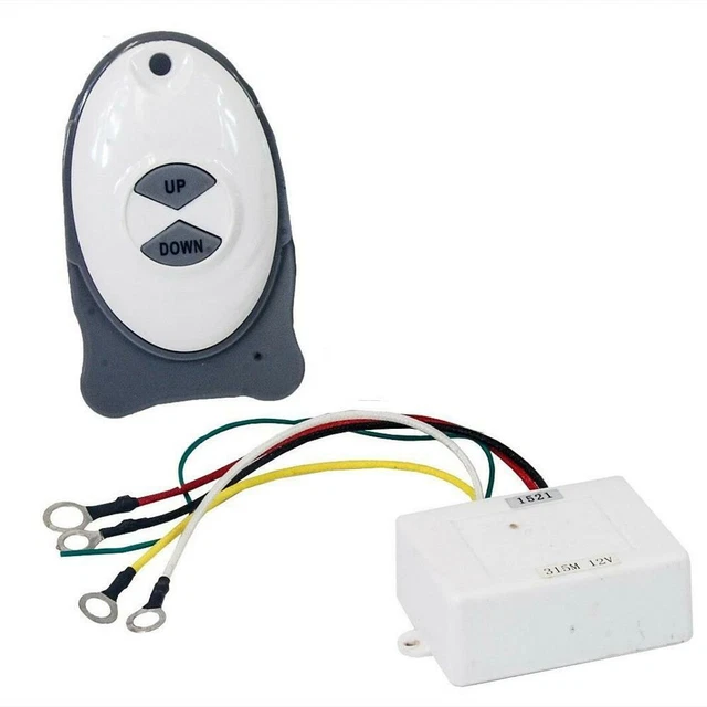 BOAT ANCHOR PONTOON Windlass Wireless Remote Switch Kit Trim Controller ...