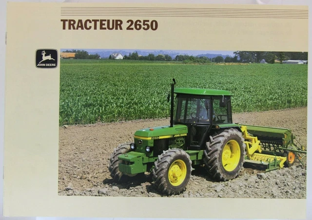 PROSPECTUS BROCHURE TRACTEUR 2650 John Deere tractor traktor prospekt trattore EUR 24,99 ...