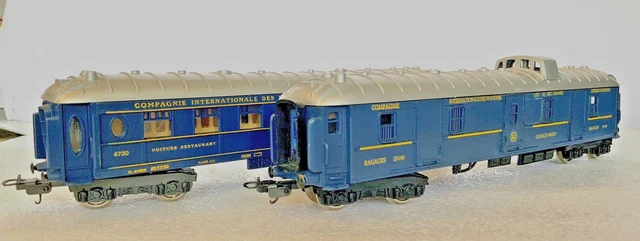 LIMA CARROZZA E bagagliaio CIWL anni 60 HO buono stato qualche segno di ...