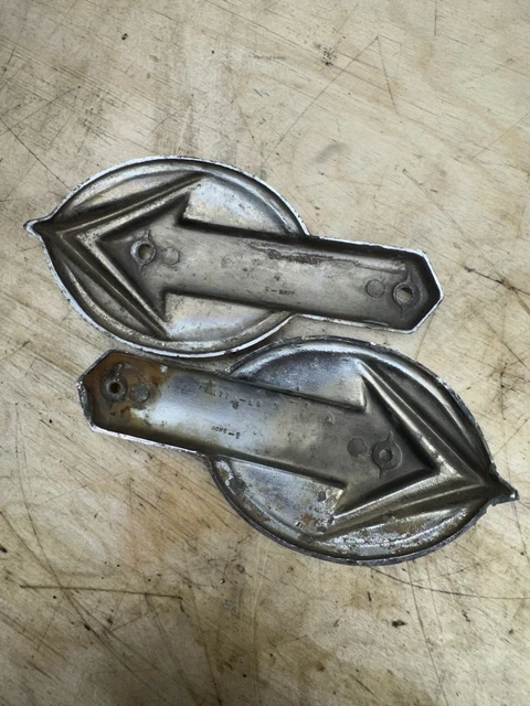 ORIGINAL HARLEY DAVIDSON Gas Tank Emblems 1959-1960 Panhead XLH Vintage ...