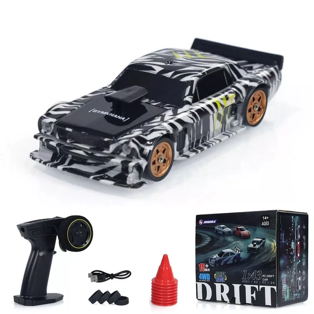 1/43 RADIO CONTROL Drift Car 4WD RC 2.4g Mini Race Car Model Simulation ...