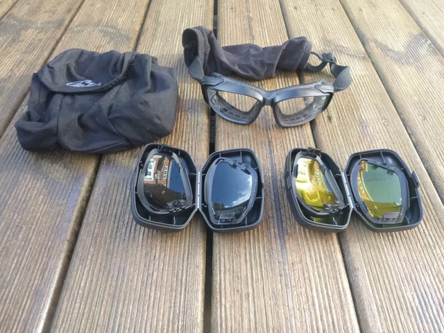 BRITISH ARMY ESS V12 Goggles Ballistic Tactical Safety Protective ...