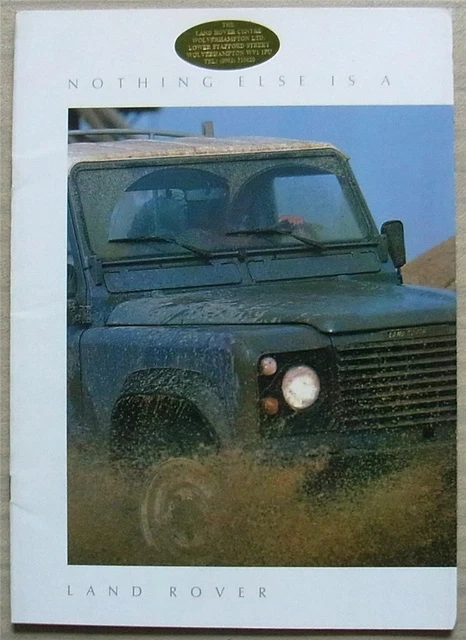 LAND ROVER NINETY & One Ten Range 4x4 Sales Brochure 1989 Ref LR 483 ...