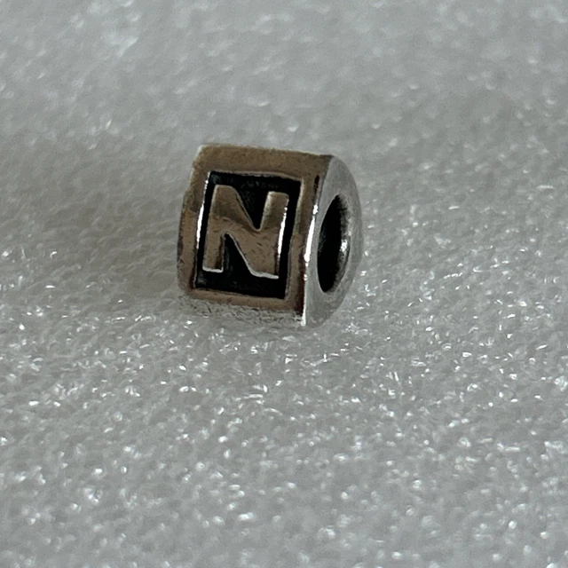 AUTHENTIC PANDORA BLOCK letter 🌟 Letter N 🌟 925 ALE 🌟 790323N £15.61 ...