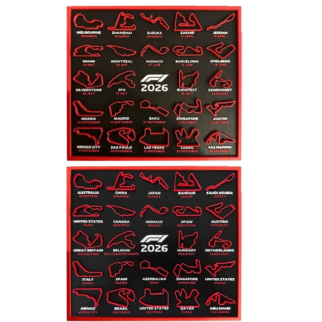 FORMULA 1 F1 2026 Race Track Calendar Season Gift /With Date £15.91 ...