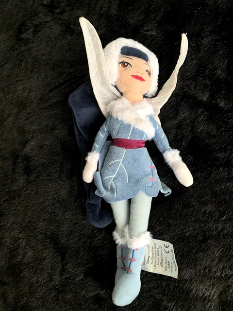 DISNEY STORE TINKERBELL Small Silvermist Fairy Mini 11" Plush Soft Doll ...