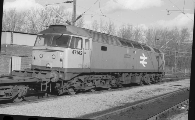 BRITISH RAILWAY B.R Original Negative - Class 47 47142 At Allerton C ...