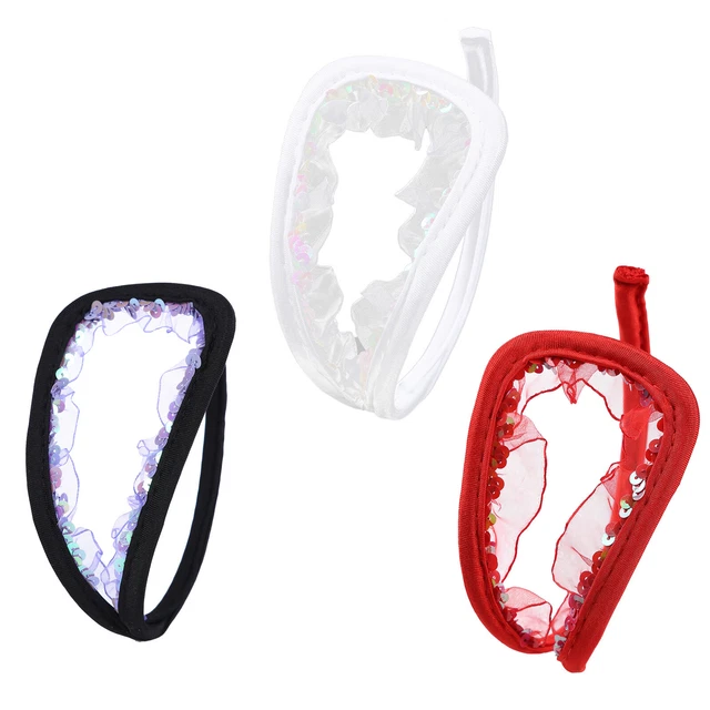 DAMEN STRINGS TANGA Spitze C-String T-Back Thong Unterwäsche Erotik ...