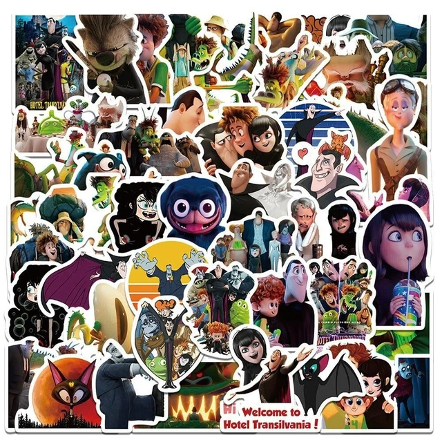 60PCS HOTEL TRANSYLVANIA Movie Film Mavis Dracula Jonathan Graffiti ...
