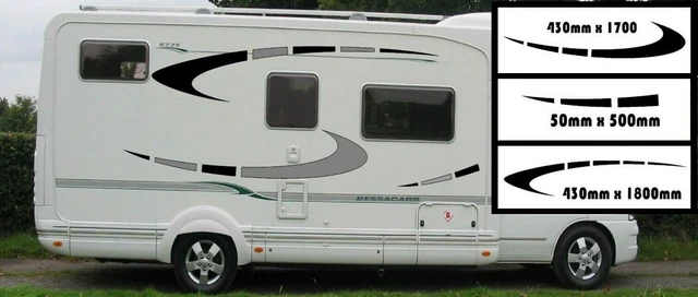 (NO.932) MOTORHOME GRAPHICS STICKERS DECALS CAMPER VAN CARAVAN ...