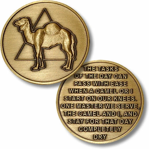 SOBRIETY AA Recovery 12 Steps The Tasks Of The Day Camel Red Challenge ...