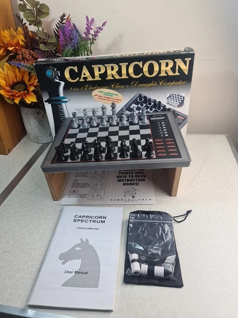 VINTAGE SYSTEMA CAPRICORN 2 In 1 Electronic Chess & Draughts Computer ...