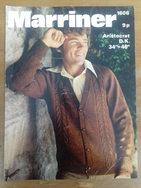KNITTING PATTERN - Marriner Mans Cable Cardigan, DK, 1606 (240221) £1. ...
