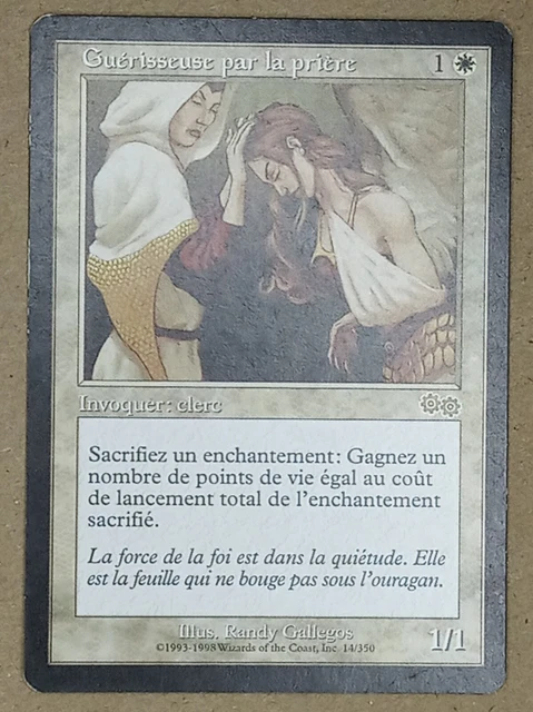 MTG CARD - Faith Healer - Rare - Urza's Saga - LP - French $2.50 ...