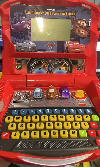 VTECH DISNEY PIXAR Cars LIGHTNING McQueen Learning Laptop World Grand ...
