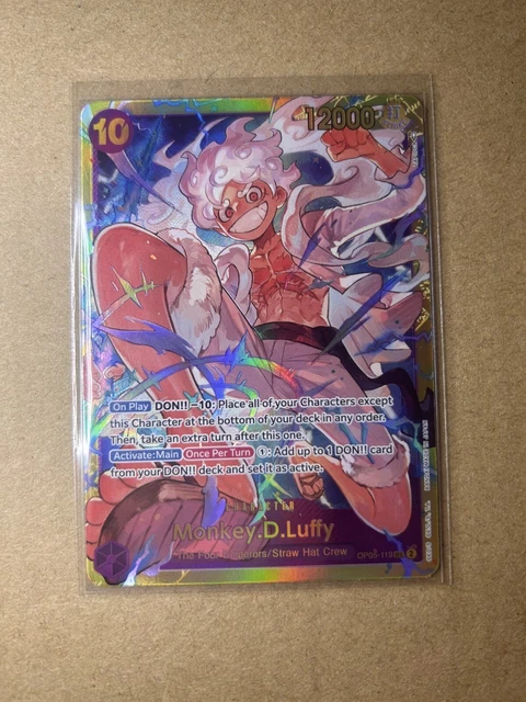 ONE PIECE MONKEY D Luffy OP05-119 SEC Secret Rare - Réveil de la Nouvelle Ère EUR 21,16 ...