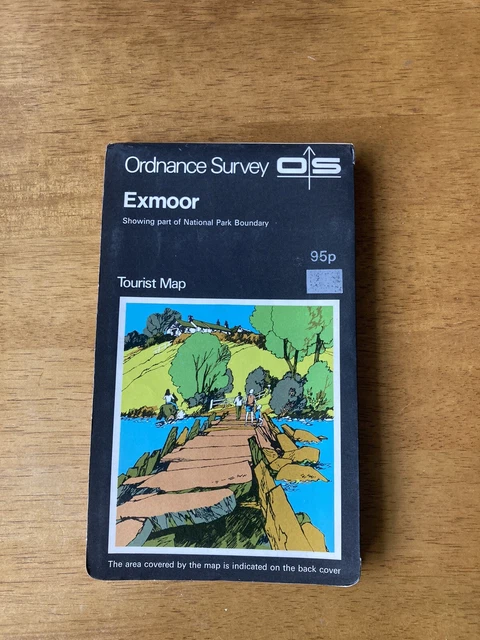VINTAGE OS ORDNANCE Survey One Inch Tourist Map - Exmoor - c1975 £3.90 ...