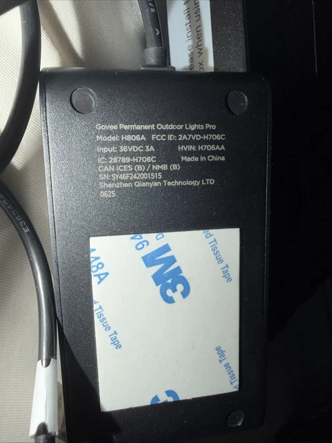 GOVEE PERMANENT OUTDOOR Lights Pro Controller & Adapter Power H806AA11 ...