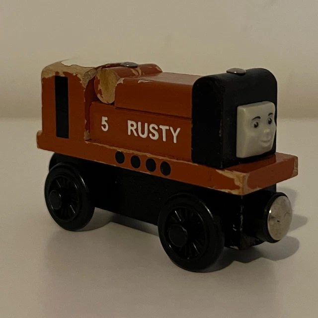 THOMAS THE TANK Engine & Friends WOODEN RUSTY WOOD TRAIN COMBINED ...