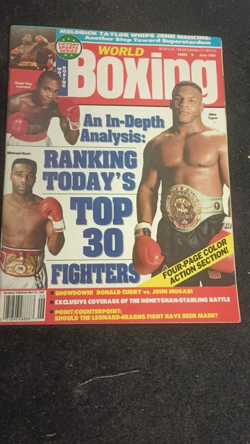 MIKE TYSON SUGAR Ray Nunn World Boxing Magazine June 1989 RARE £5.77 ...