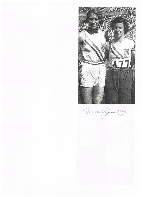 ANNETTE ROGERS - Olympiasieger 4x100m-Staffel 1932 und 1936 USA ...