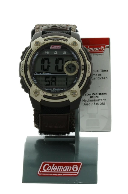 COLEMAN MEN'S 40672 Digital Dual Time Sport Watch water resistant new ...