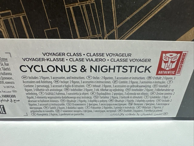 TRANSFORMERS GENERATIONS SELECT Legacy Cyclonus & Nightstick Voyager ...