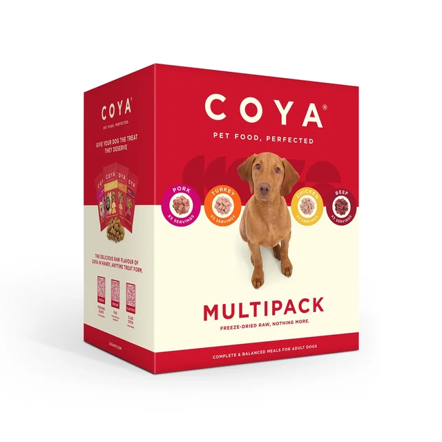 COYA FREEZE-DRIED RAW Dog Food, Multipack (12 x 150g) Hypoallergenic ...