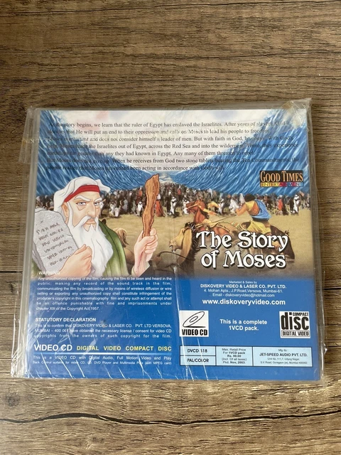 CLASSIC ANIMATED BIBLE Stories The Story of Moses DVD New & Sealed EUR ...