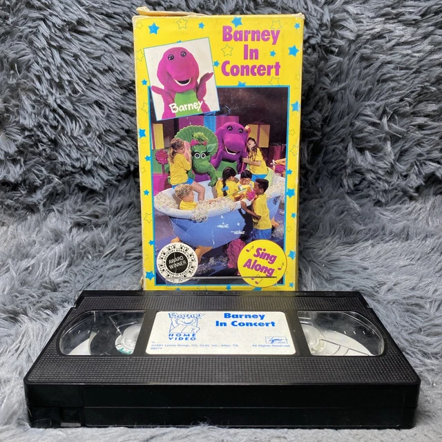 BARNEY & FRIENDS Barney In Concert VHS 1991 Tape Sing Along Kids ...