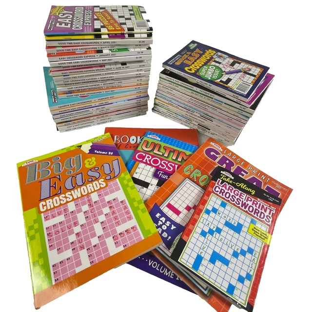 42 CROSSWORDS MAGAZINES Dell Penny Press Kappa unused clean no ...
