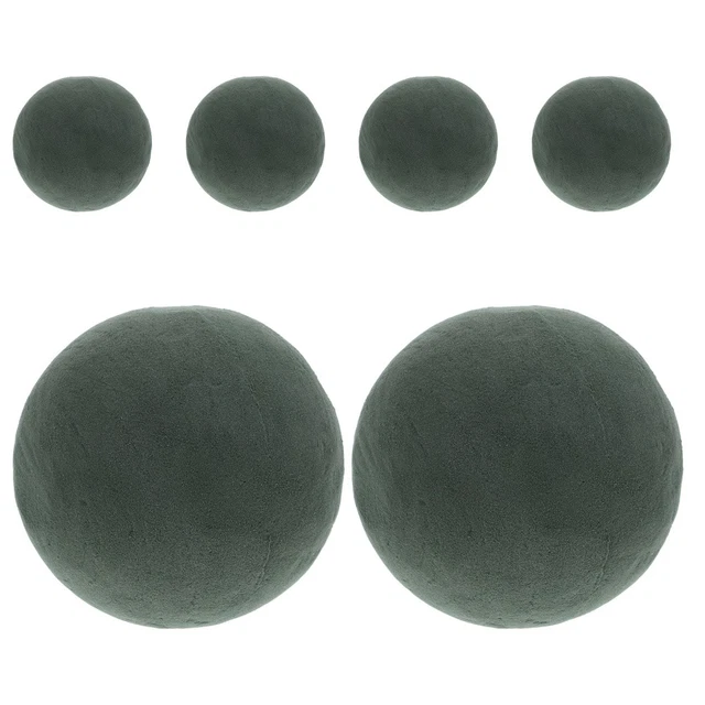 6PCS ROUND FLORAL Foam - Flower Mud Foam Round Blocks Sponge Garden ...