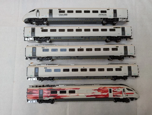 HORNBY R3579 + R4897 – Hitachi – Class 800 Test Livery Train & Coach ...