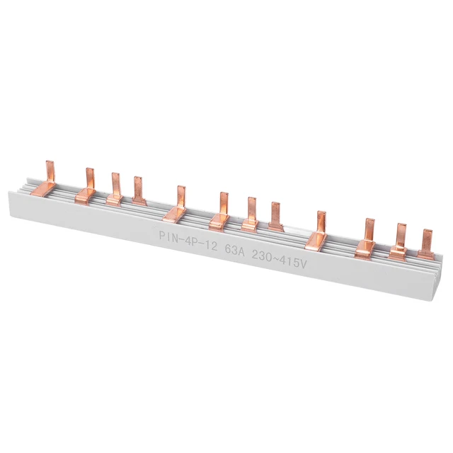 4P CIRCUIT BREAKER Bus Bar Connection Terminal Block 12 Channels Red ...